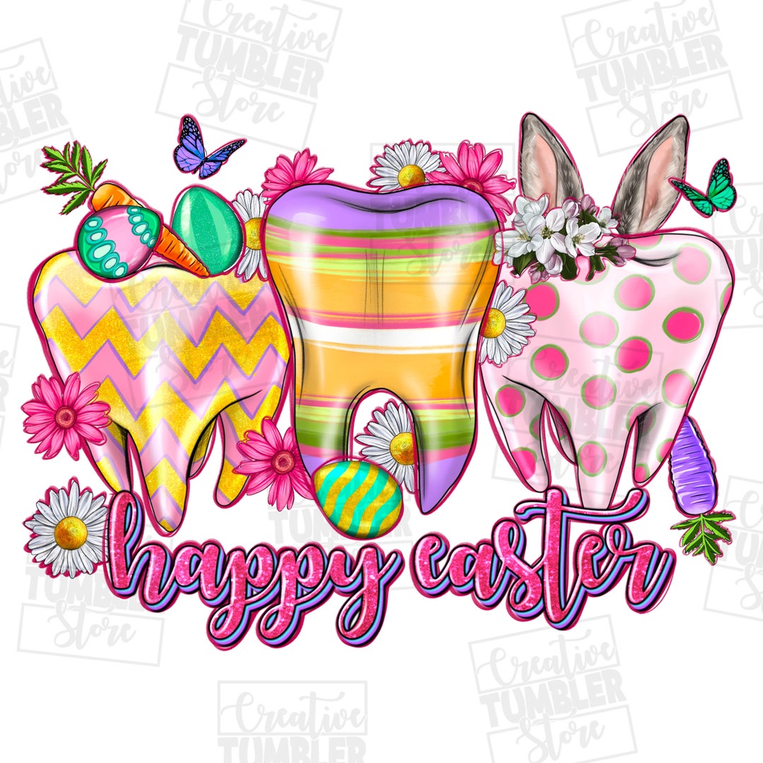 Happy Easter Dentist Png Sublimation Design Download, Happy Easter Png ...