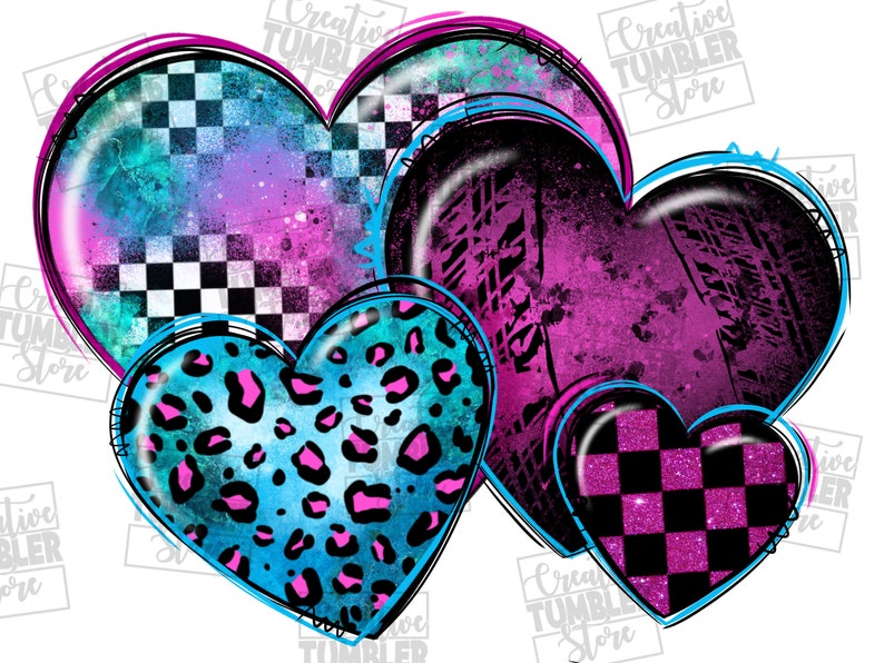 Western Race Heart Png Sublimation Design Download Racing - Etsy