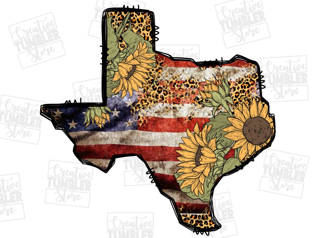 Texas Map Png Sublimation Design Download, American Png Design, USA ...