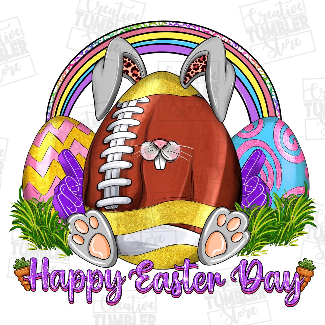 American Football Happy Easter Day Png Sublimation Design Download ...