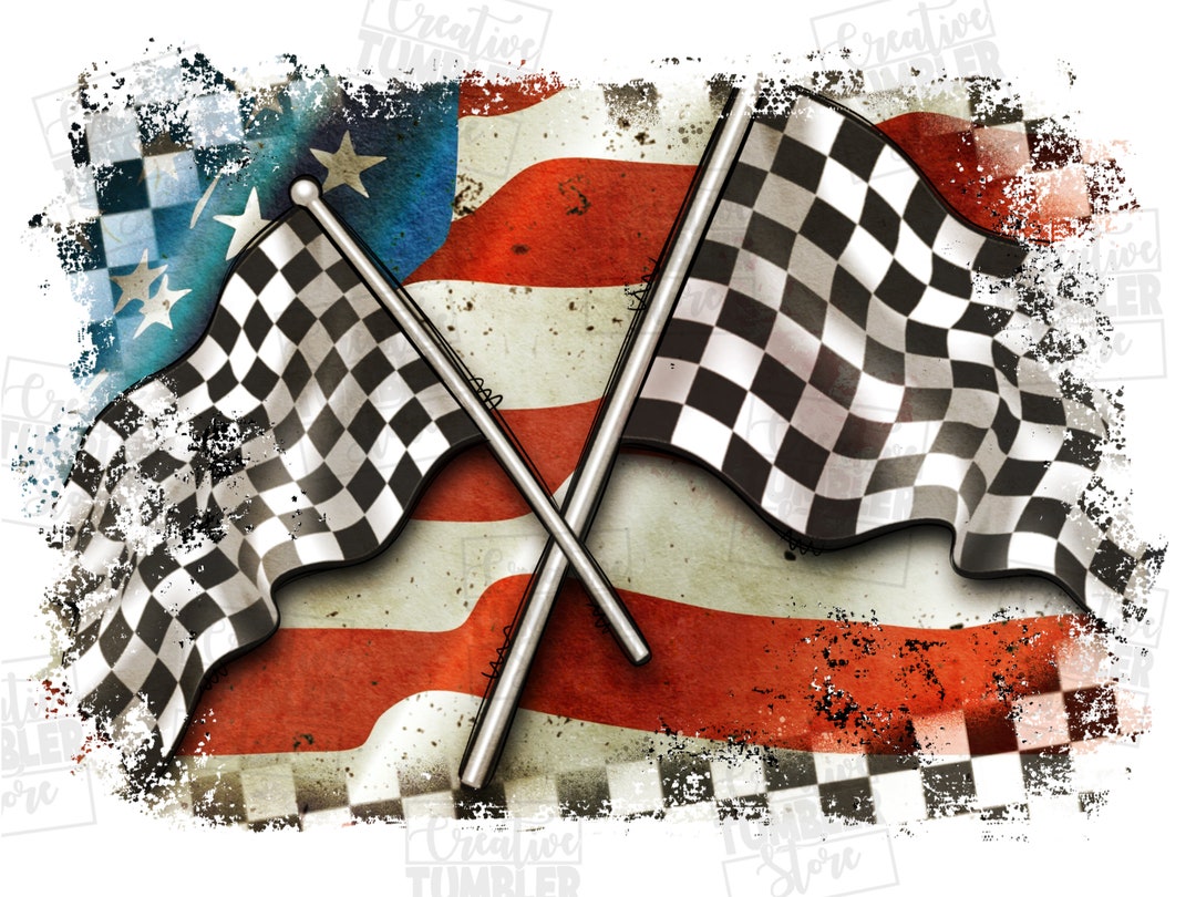 Race American Flag Png Sublimation Design Download, Race Day Png ...