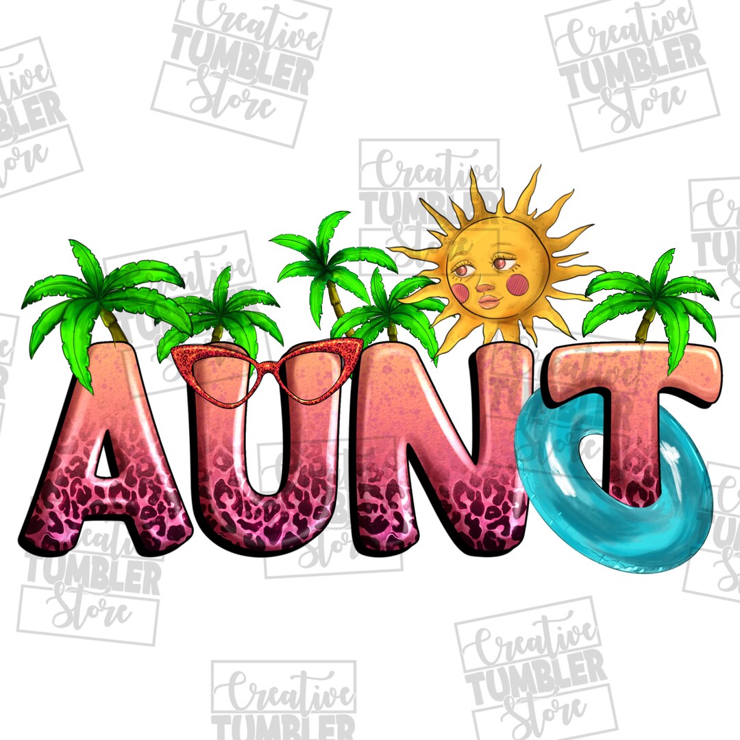 Summer Aunt Png Sublimation Design Download, Summer Vibes Png, Hello ...