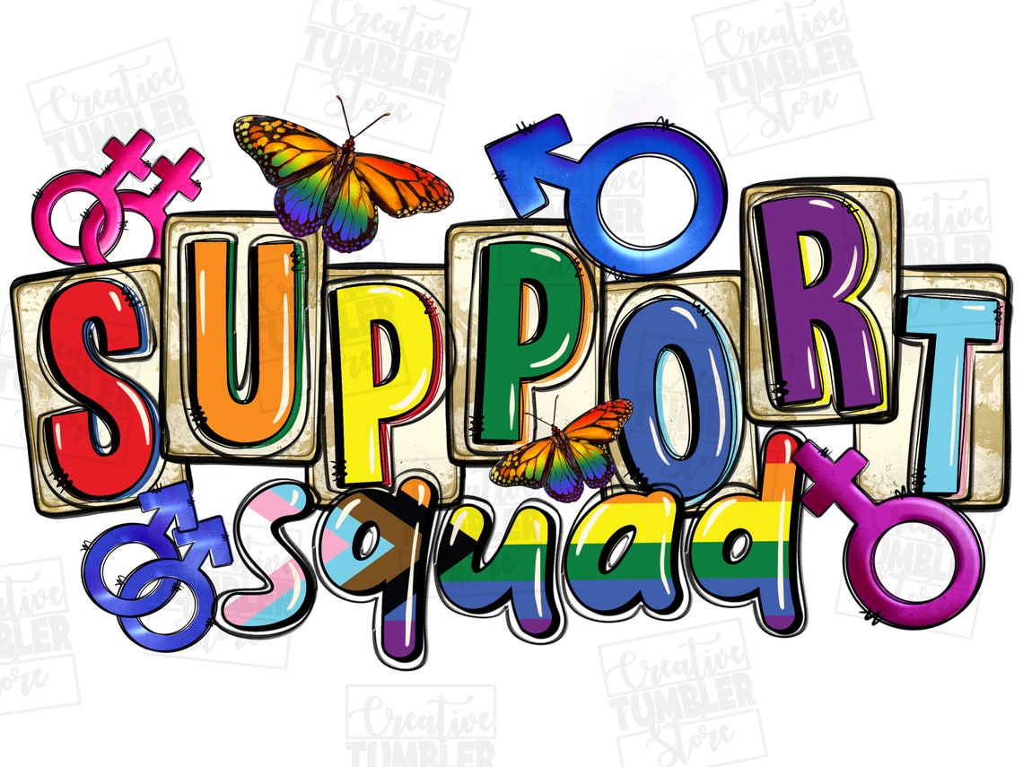 Support Squad Pride Png Sublimation Design Download LGBTQ - Etsy