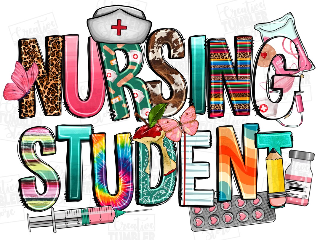 Nursing Student Png Sublimation Design Download, Nurse Png, Nursing Png ...