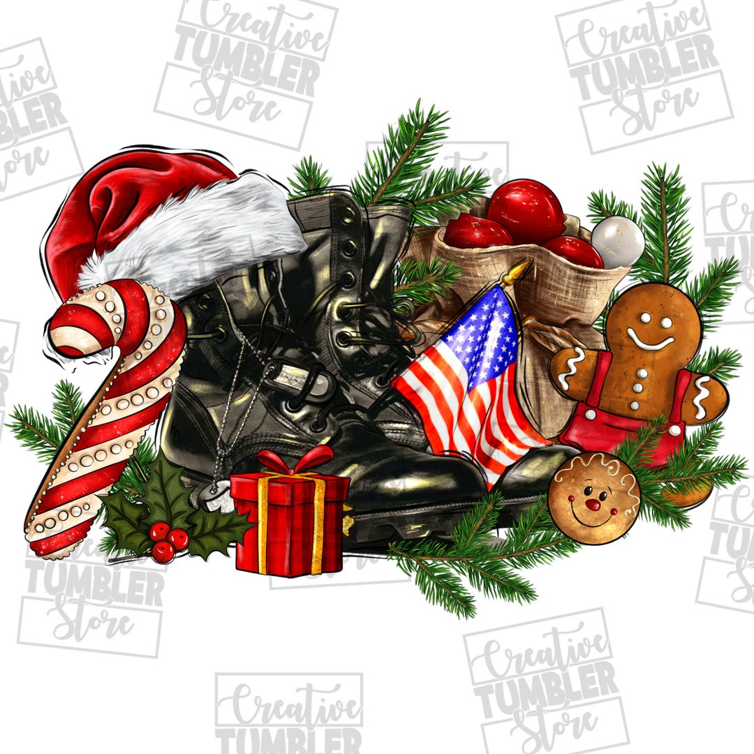 Army Christmas Veteran Christmas Png Sublimation Design Download ...