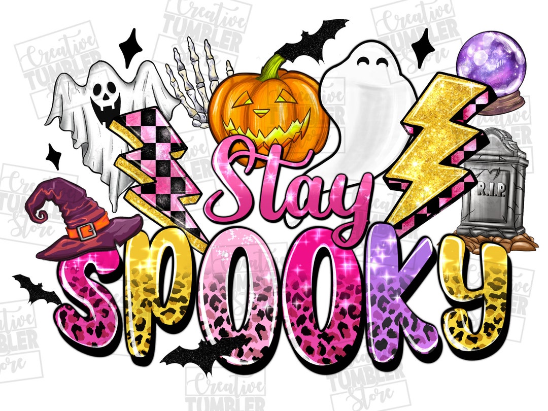 Stay Spooky Png Sublimation Design Download, Happy Halloween Png ...
