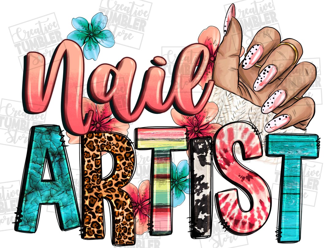 Nail Artist Png Sublimation Design Download, Nail Boss Png, Nail Tech ...