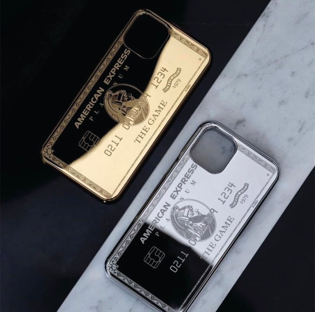 IPhone 16 Pro Max Case 24K GOLD PLATED, Luxury iPhone 16 Pro Case, AMEX ...