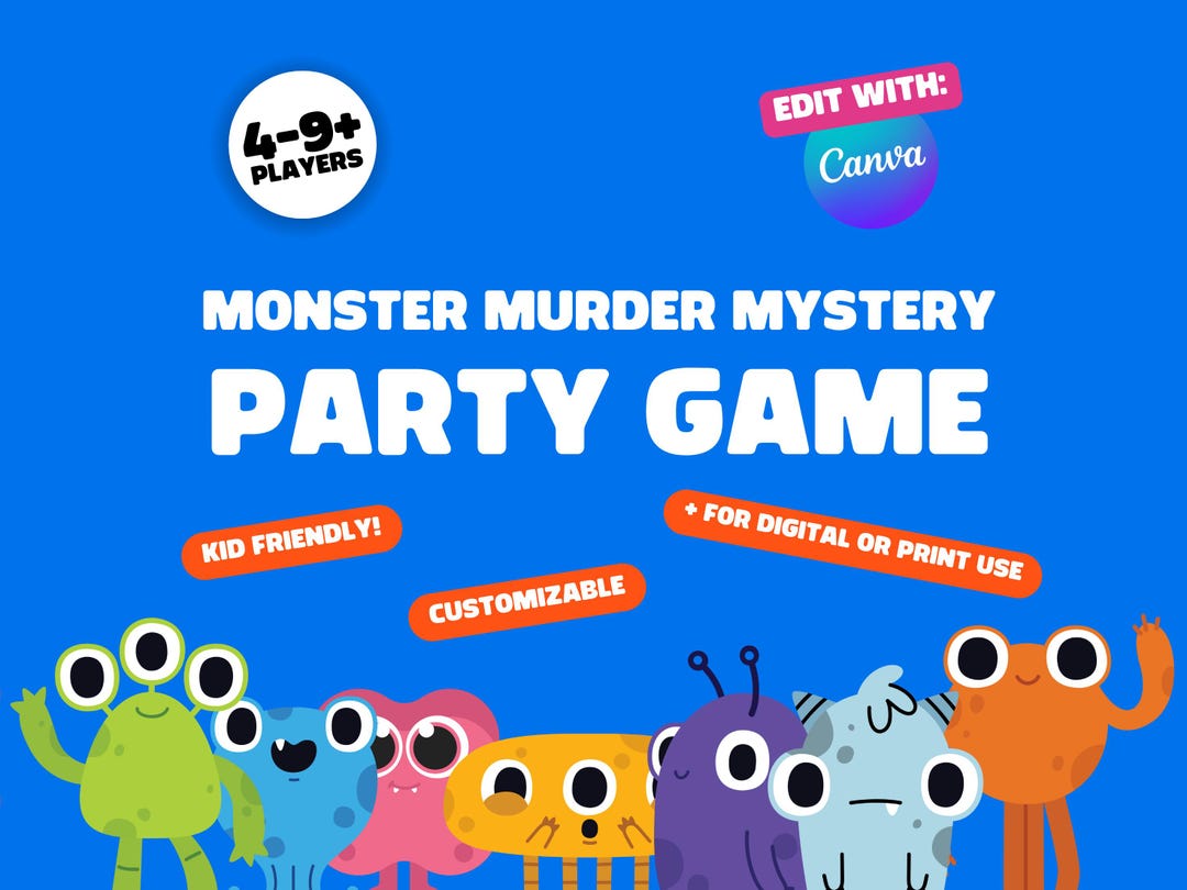 Customisable Canva Murder Mystery for Kids Birthday Party | Digital ...