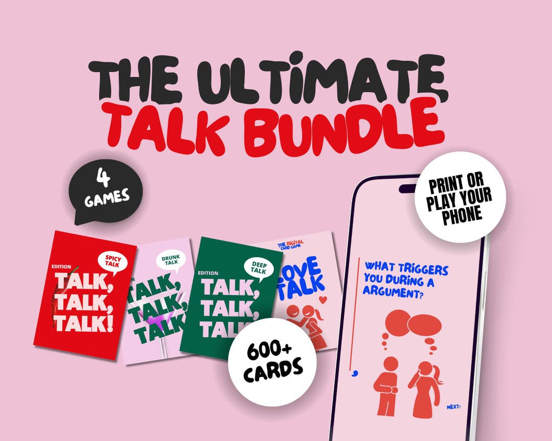 Talk Bundle Party Question Card Game Ladies Night Drinking Party Game ...