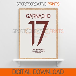 Alejandro Garnacho Digital Art Prints Manchester United Poster Garnacho ...