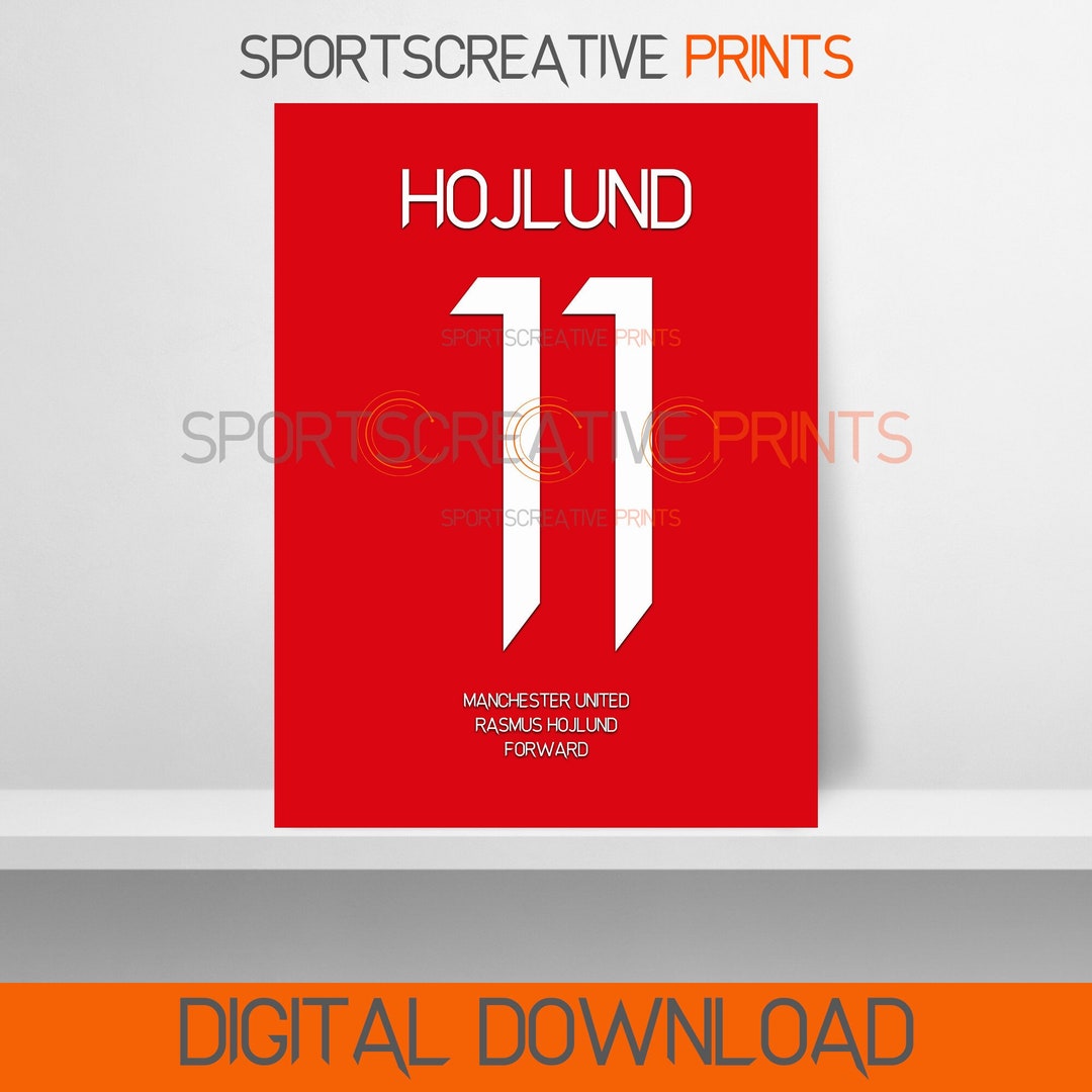 Rasmus Hojlund Digital Art Prints Manchester United Poster - Etsy