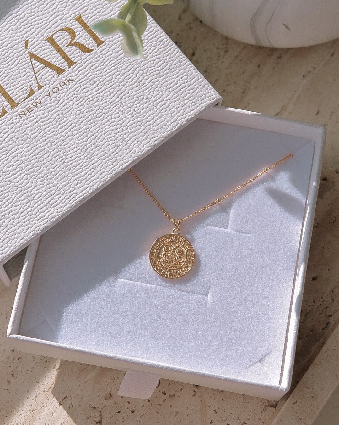 Inca Sun Coin Necklace, 18k Gold, Peru Jewelry, Gold Coin Necklace ...