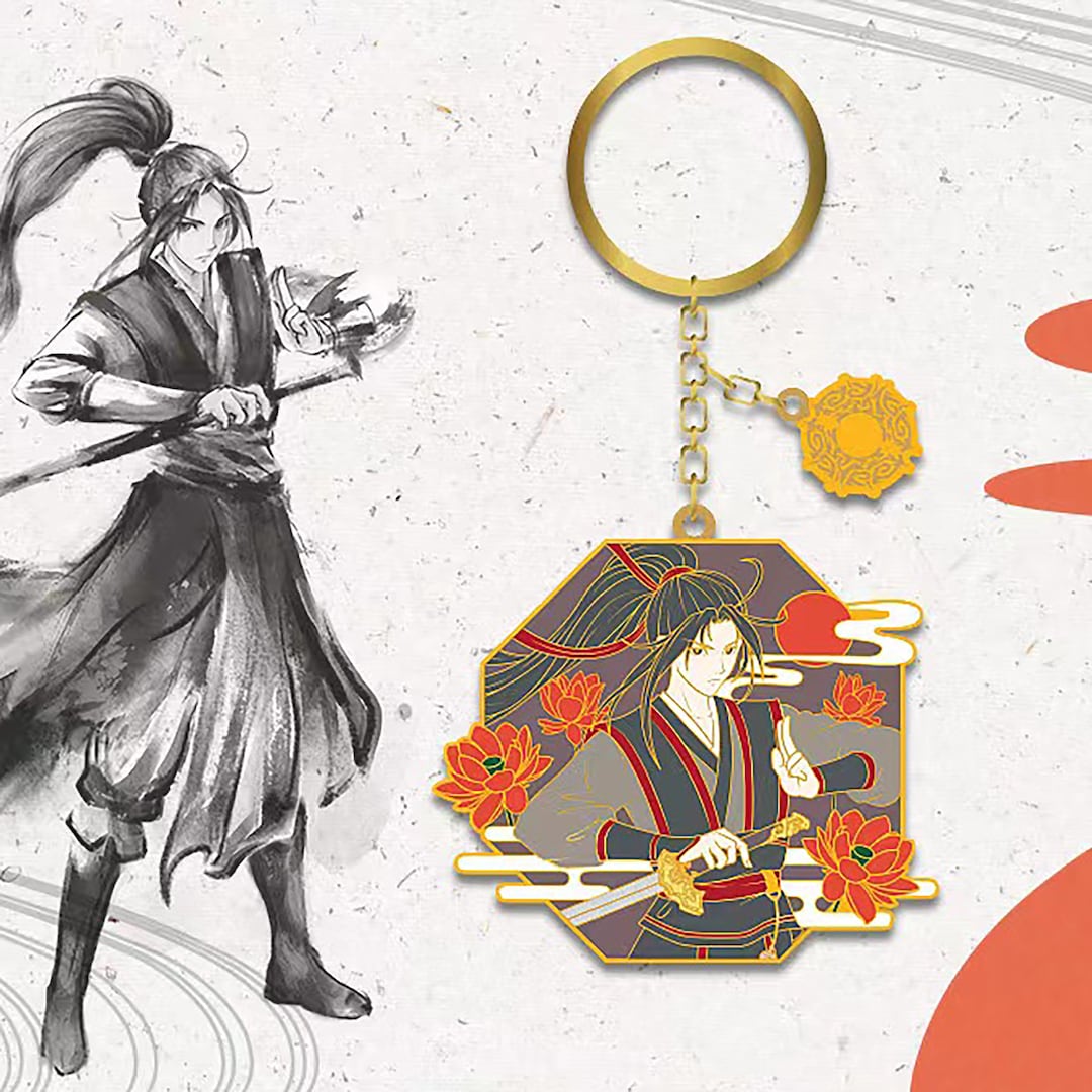 MDZS Wei Wuxian Lan Wangji the Keychain Can Be Rotated,jiang Cheng, Jin ...