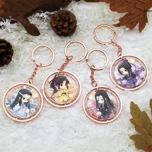 MDZS Wei Wuxian Lan Wangji the Keychain Can Be Rotated,jiang Cheng, Wen ...
