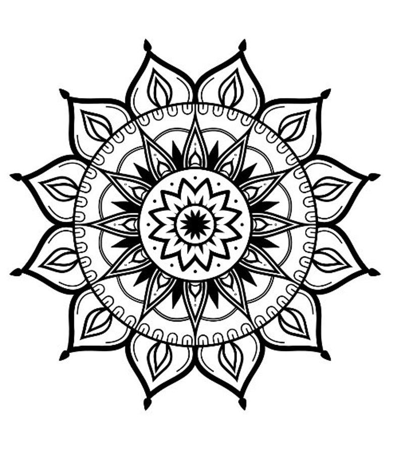 Beautiful Mandalas Coloring Book Adult Coloring Book For Etsy