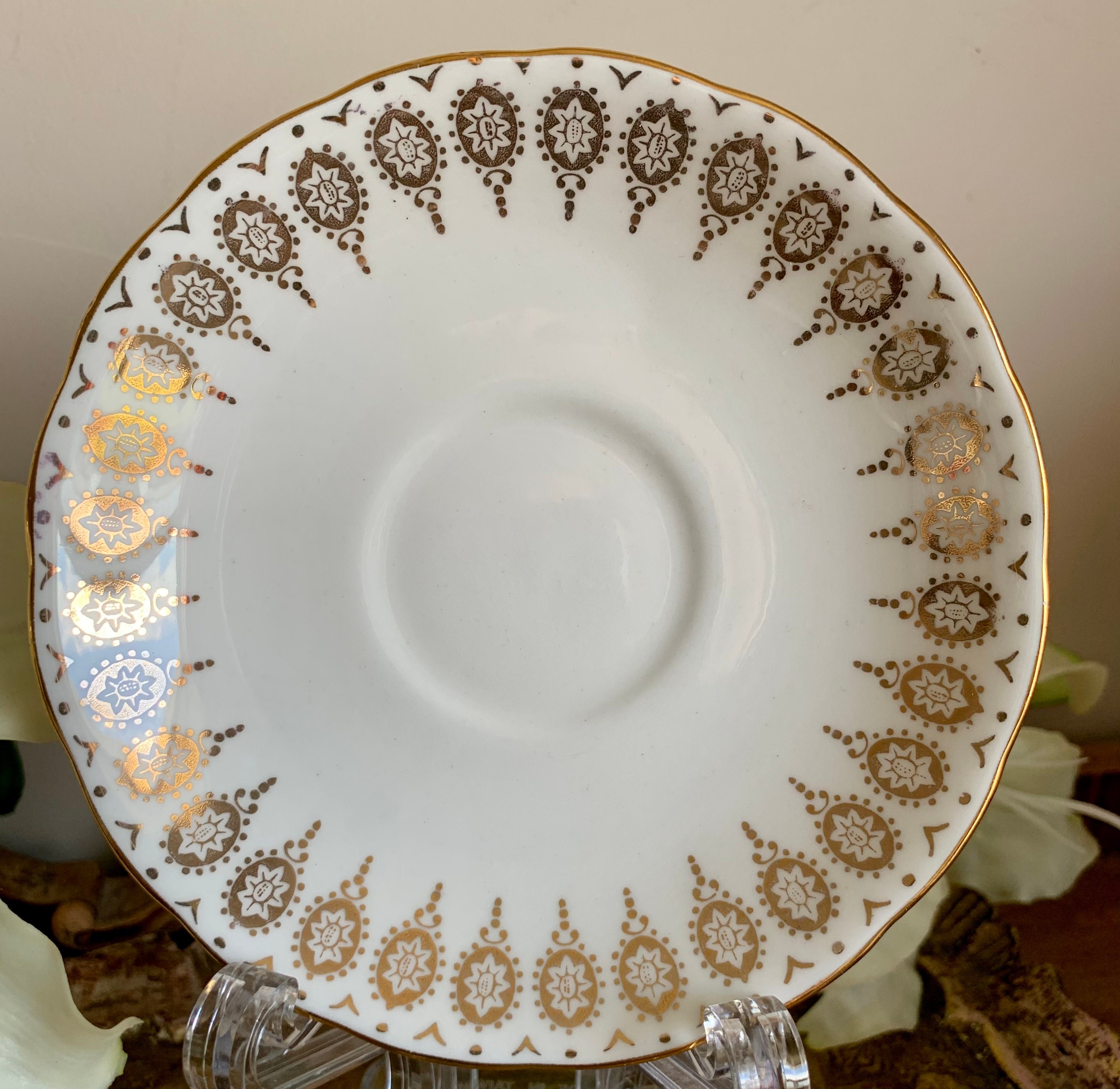 Vintage Queen Anne Bone China Teacup and Saucer Made in - Etsy
