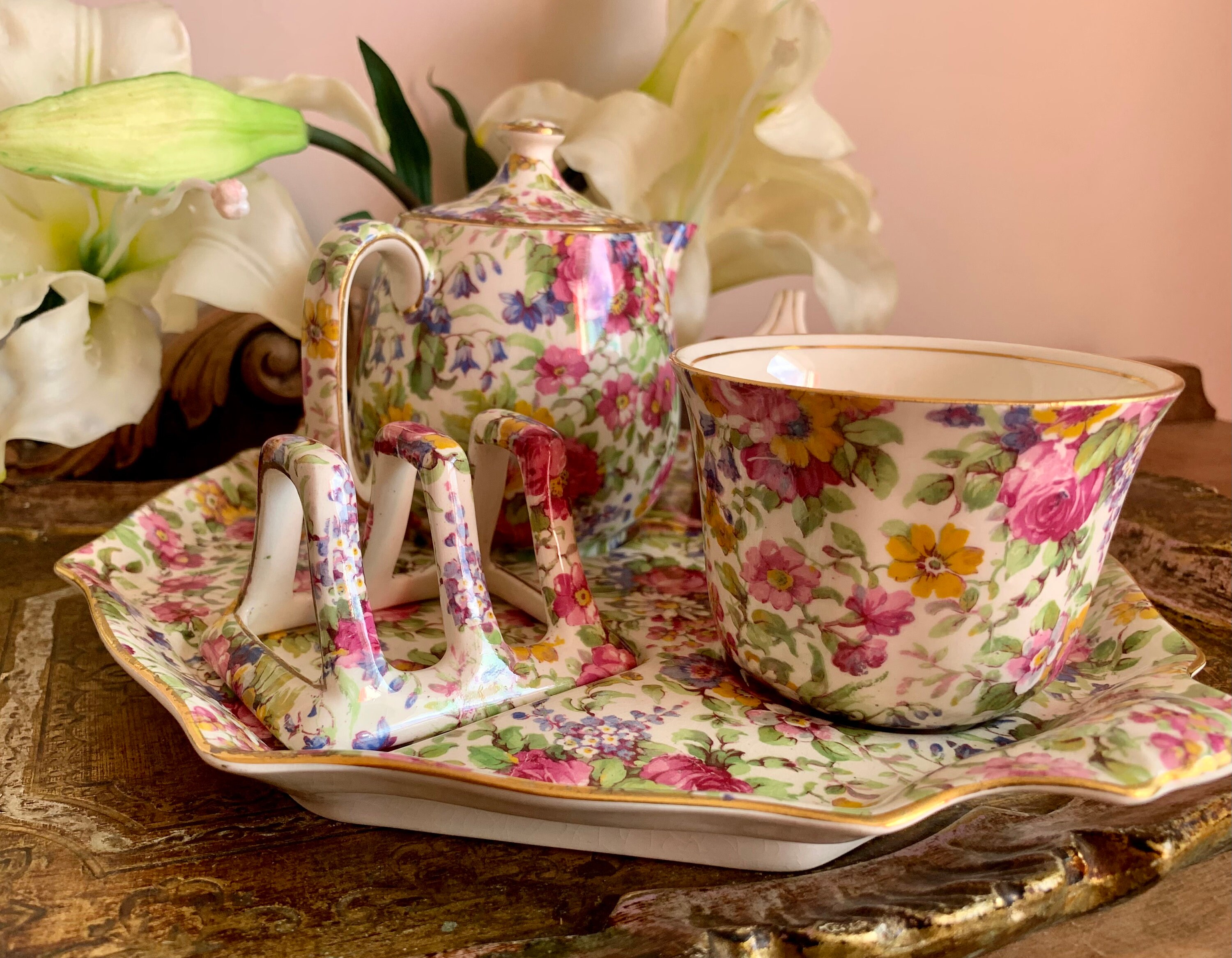 Rare ROYAL WINTON GRIMWADES Countess Breakfast Tea Set for 1 ...