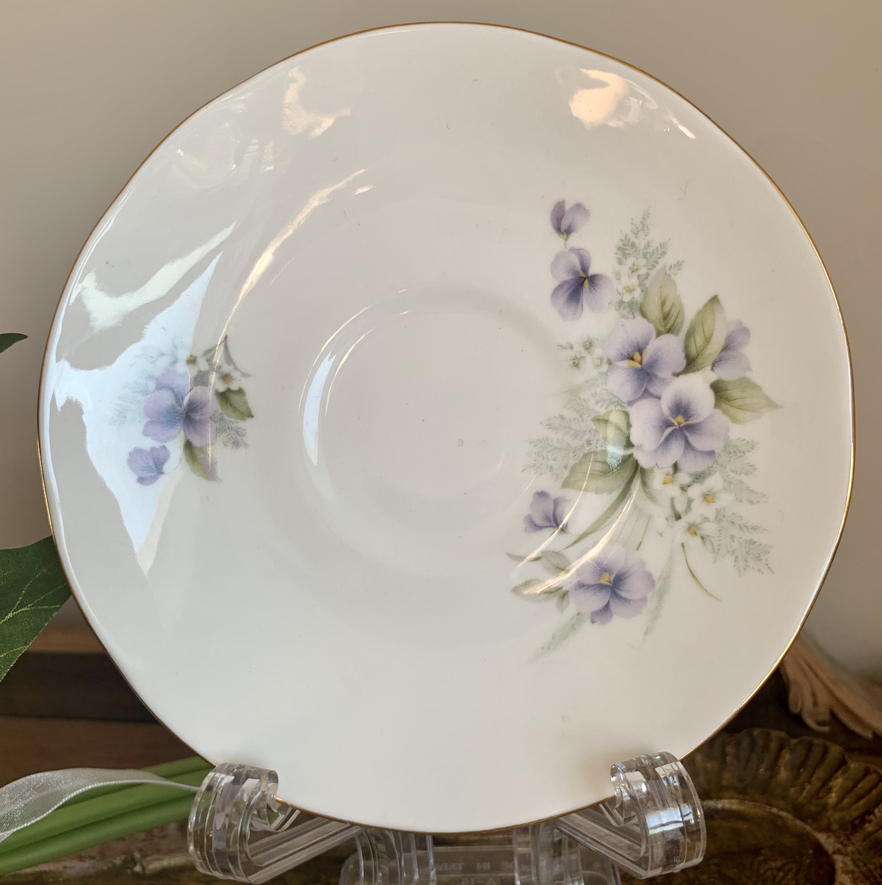 Vintage Sadler Wellington Bone China Lilac Pansy Cup and Saucer - Etsy