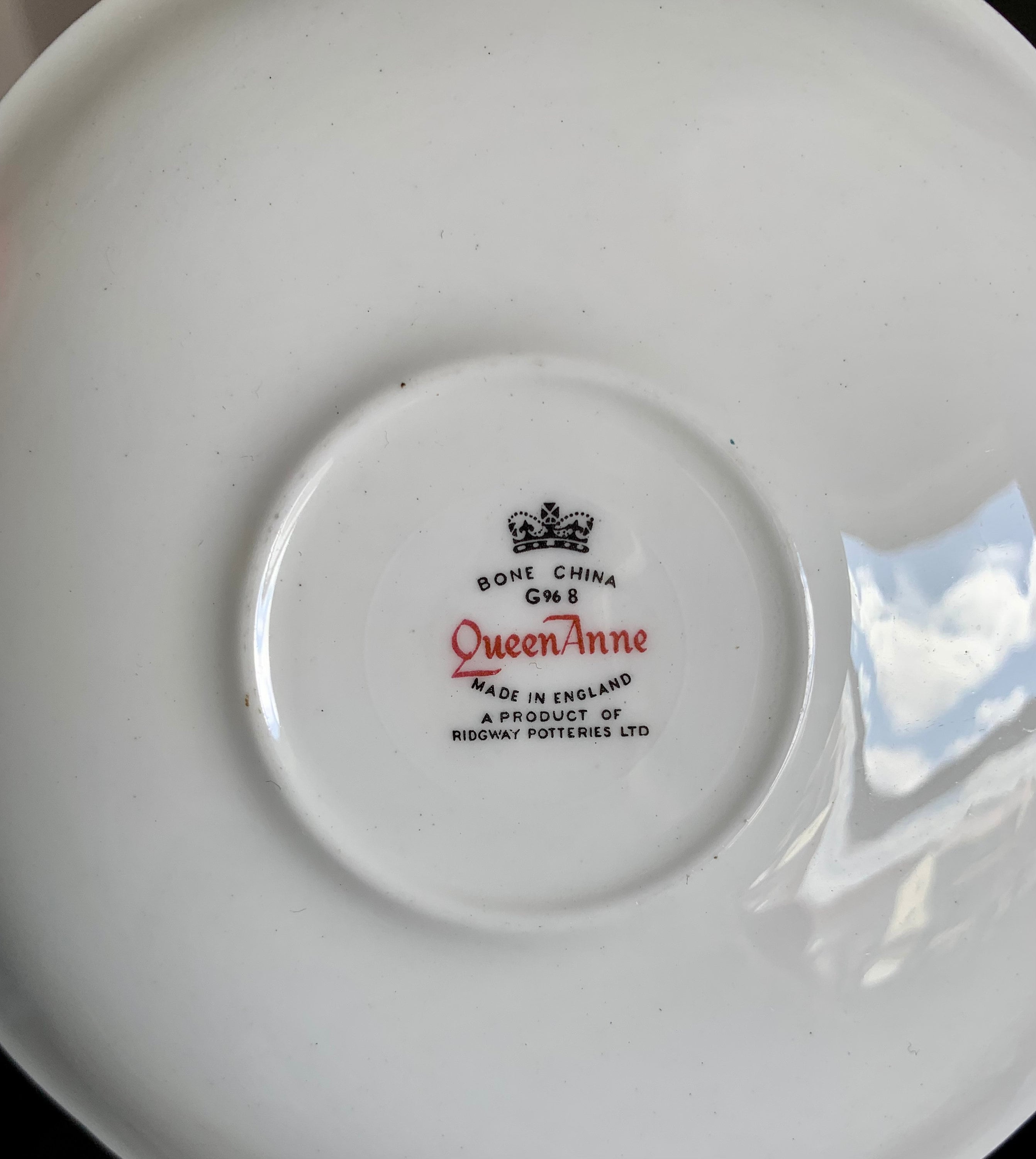Vintage Queen Anne Bone China Teacup and Saucer Made in - Etsy