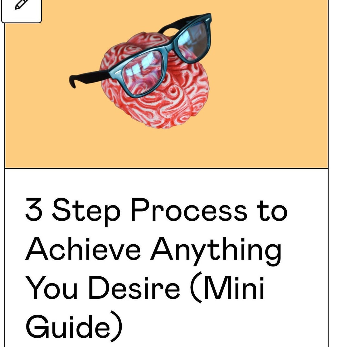 3 Step Process Tp Achieve Anything You Desire mini Guide - Etsy