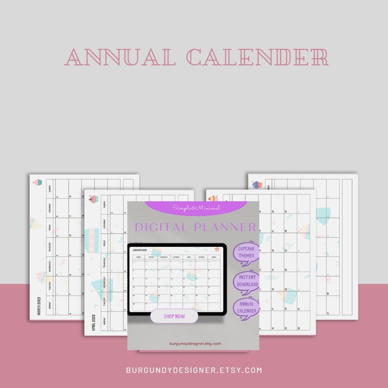 2023 Calender Printable 2023 Calender Digital Calender - Etsy