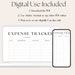 Minimalist Expense Tracker, Printable Expense Tracker, Editable Tracker ...