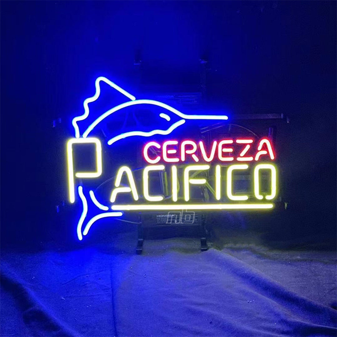 Cerveza Pacifico Swordfish Custom Real Glass Neon Signs - Etsy