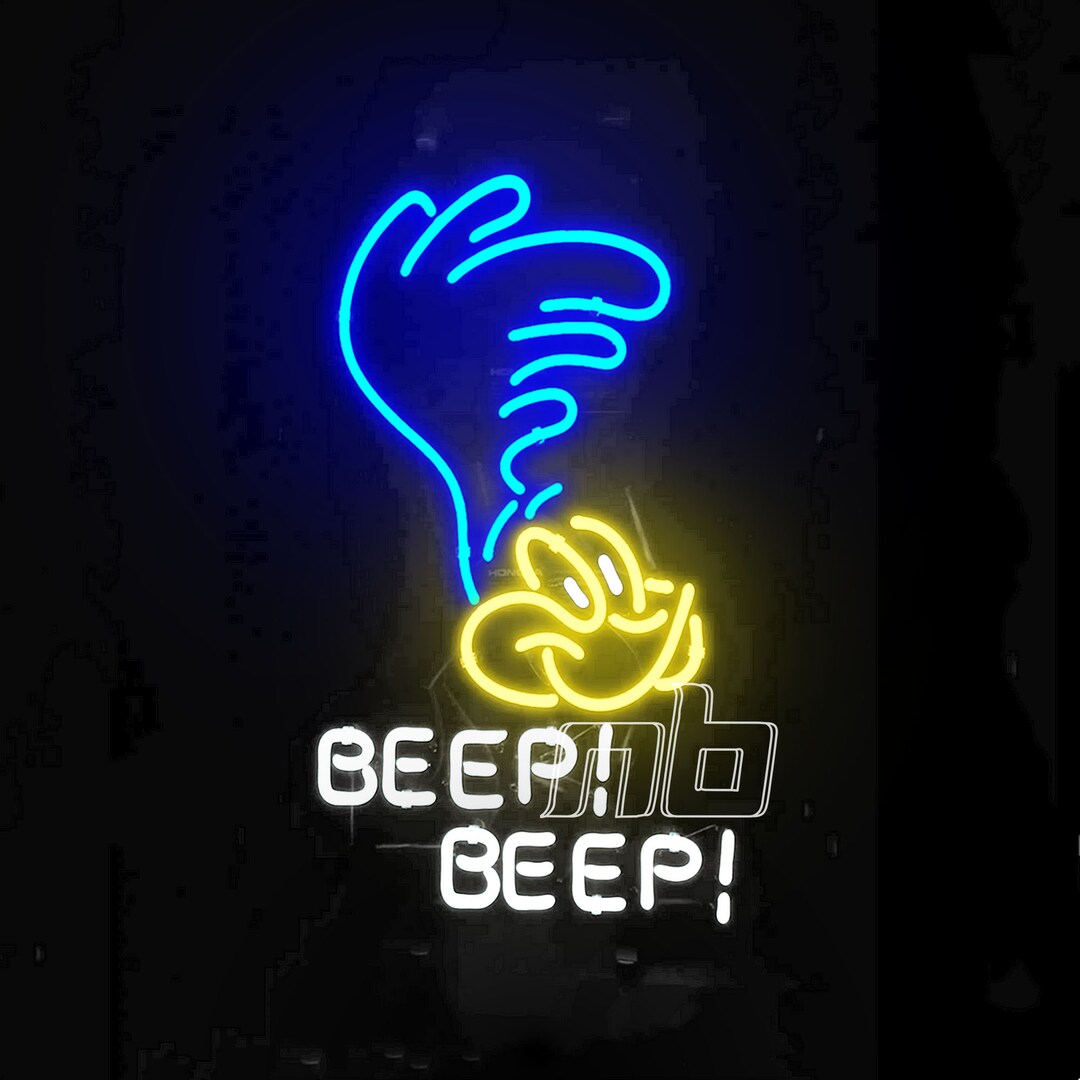 Super Bird Beep Beep Custom Handmade Real Glass Neon Lights - Etsy