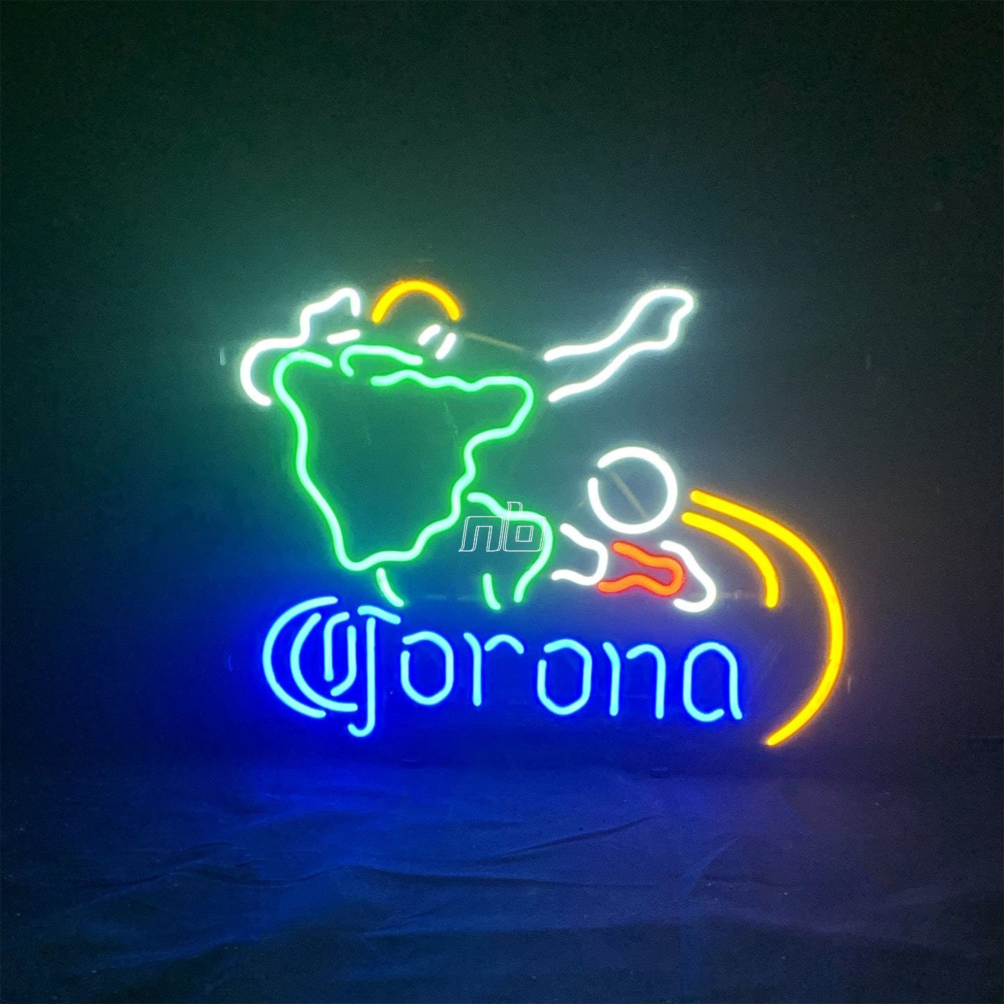 Corona Extra Beer Bar Sign Custom Business Logo Real Glass Neon Bar ...