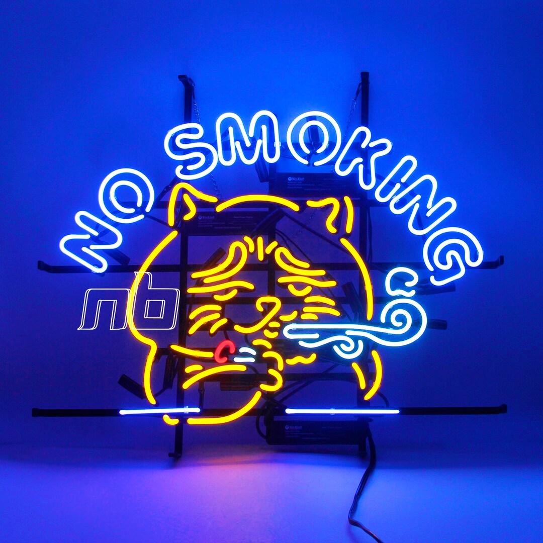 NO Smoking Garfield Real Glass Neon Sign Neon Light for - Etsy