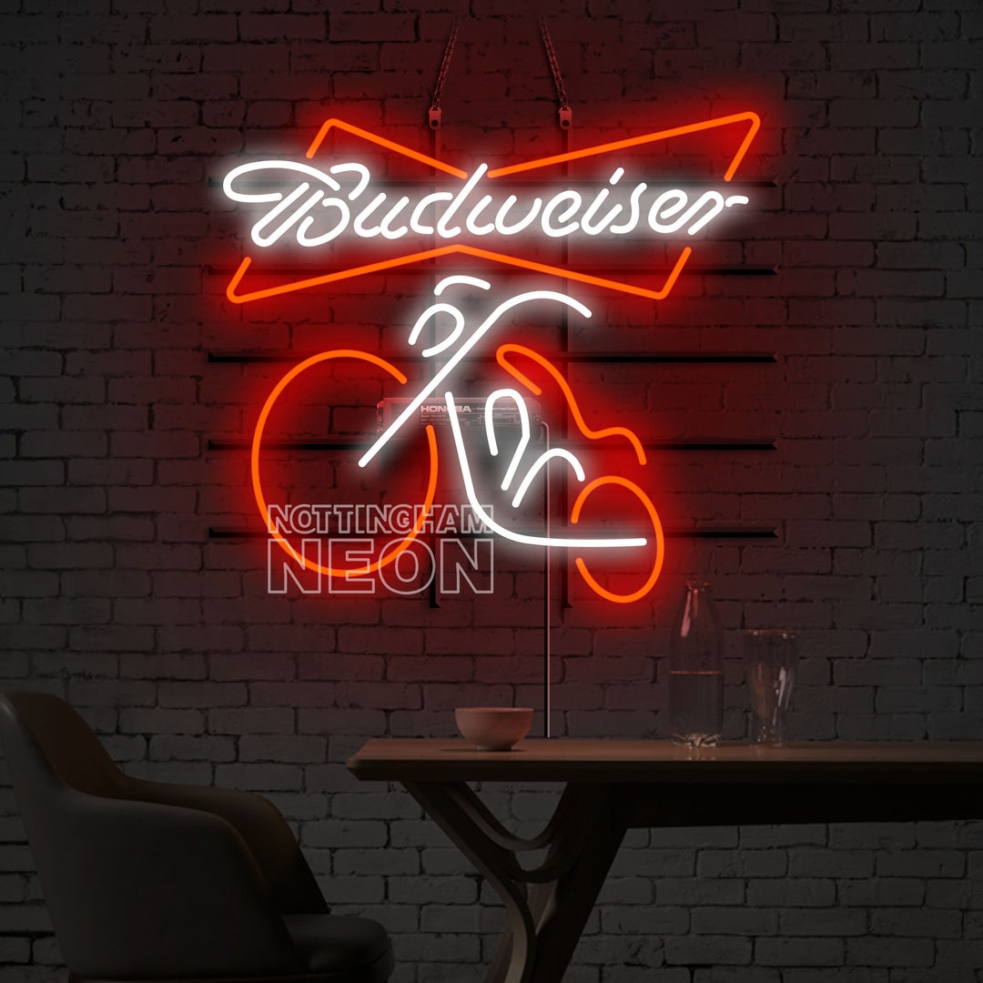 Bud Custom Real Glass Neon Sign Lights Bar Decor Wall Art Wall Hanging ...