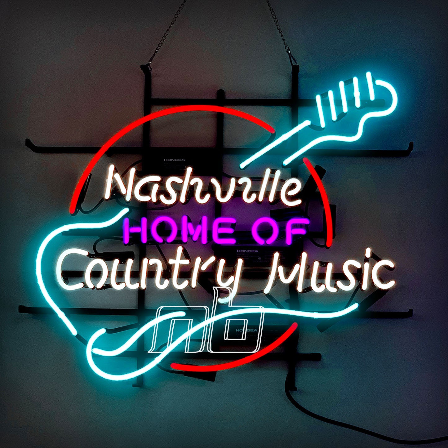 Guitar Nashville Home of Country Music Wall Hanging Bar Decor Signs ...