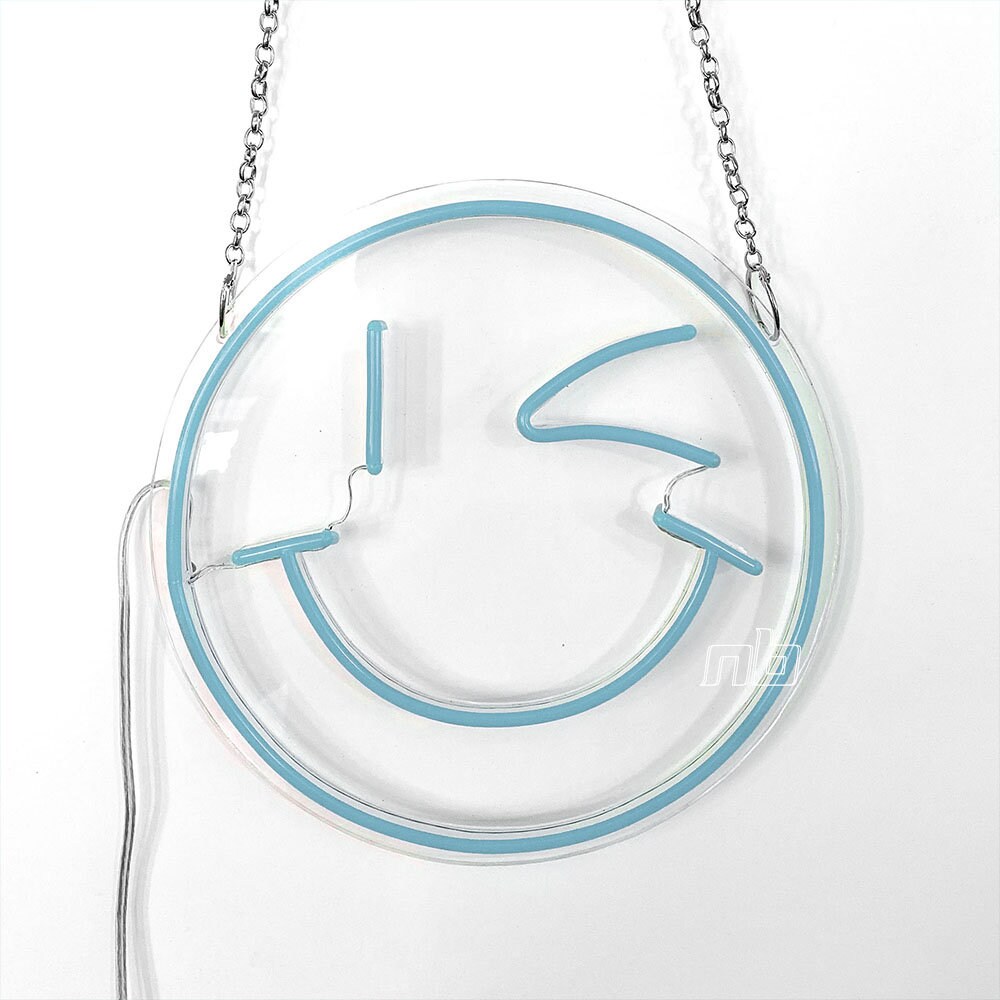 Smiley Face LED Neon Sign Light Personalized Gift Custom Handmade Neon ...