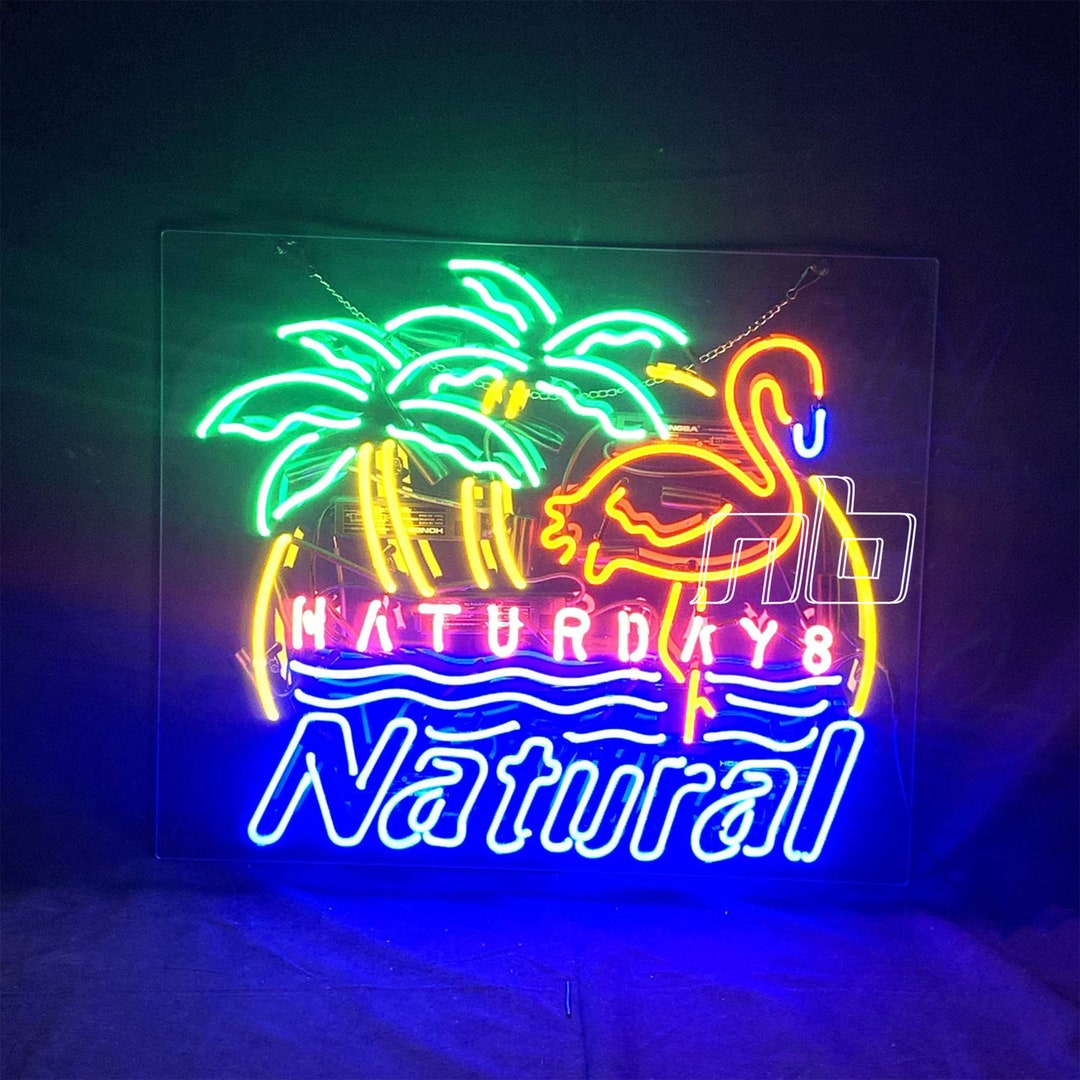 NATURDAYS NATURAL Custom Handmade Neon Lights Real Glass Wall Art ...
