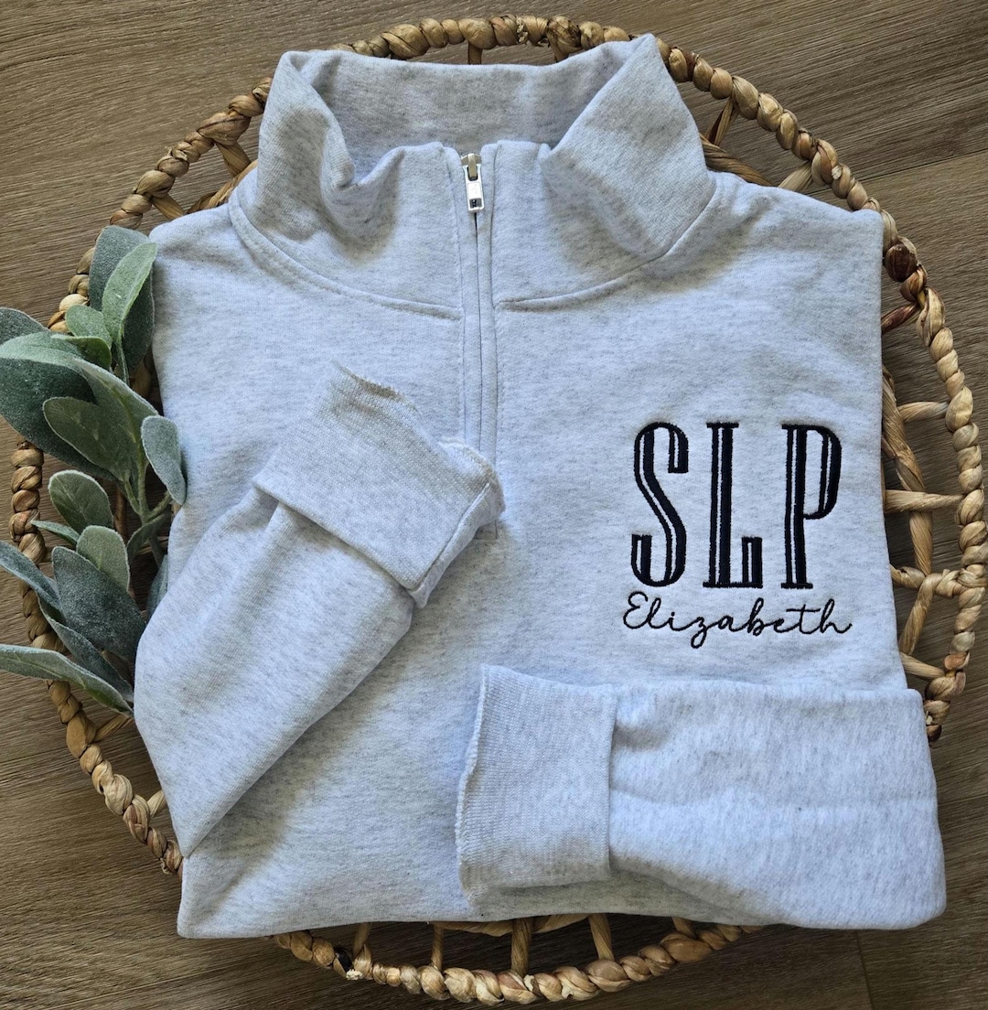 SLP Sweatshirt, SLP Quarter Zip, Speech Language Pathologist Shirt ...