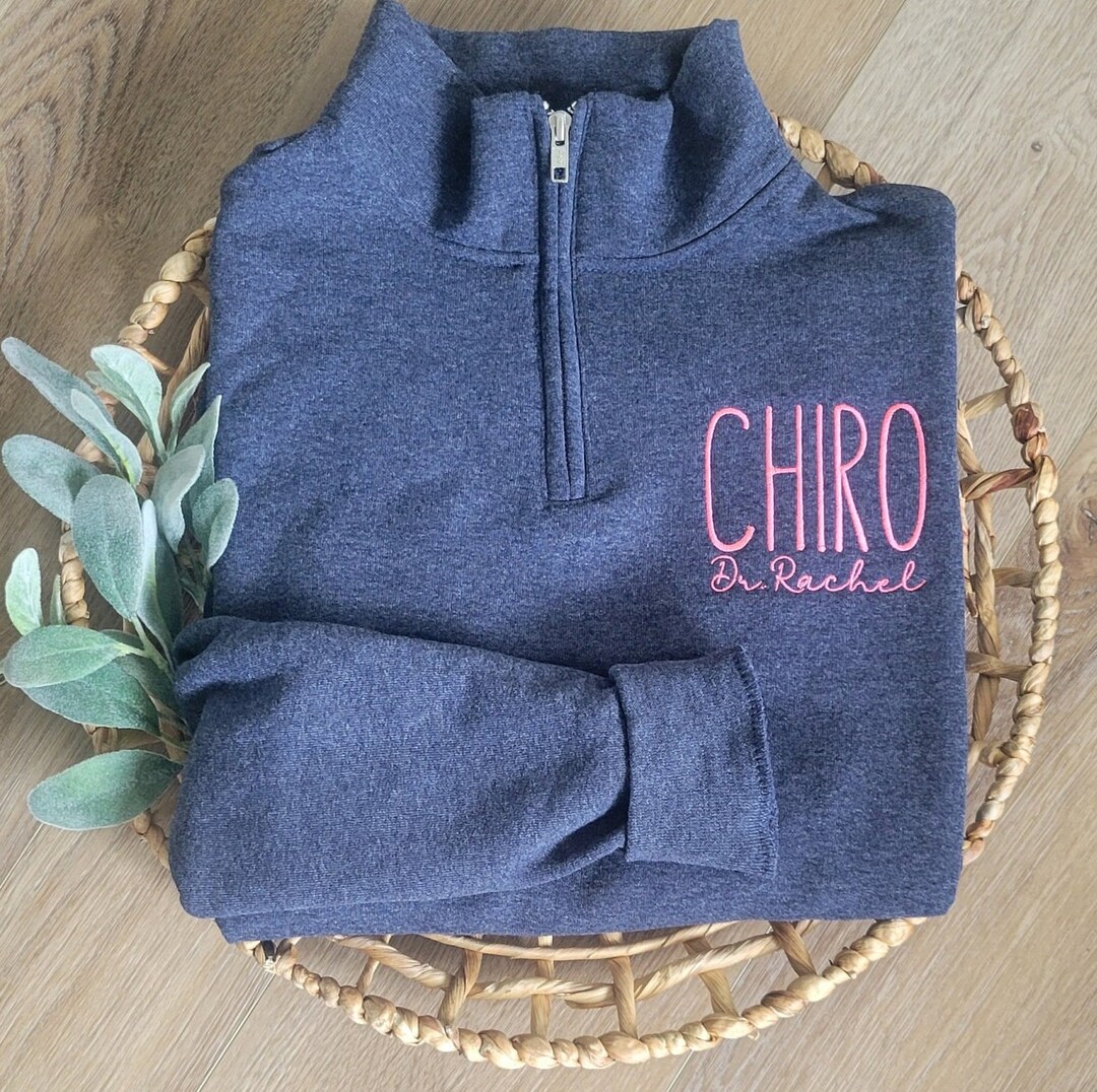 Chiropractor Gift, DC Graduation Gift, Chiropractic Sweater Embroidery ...