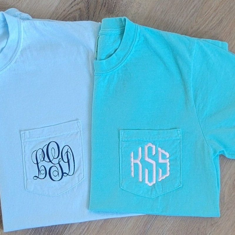 Monogram Tshirt - Etsy