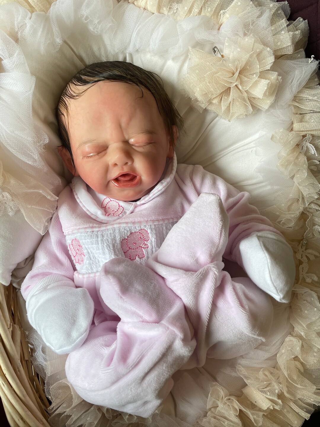 READY NOW Beautiful Baby Girl Asleep Crying Cuddle Body Hand-painted ...