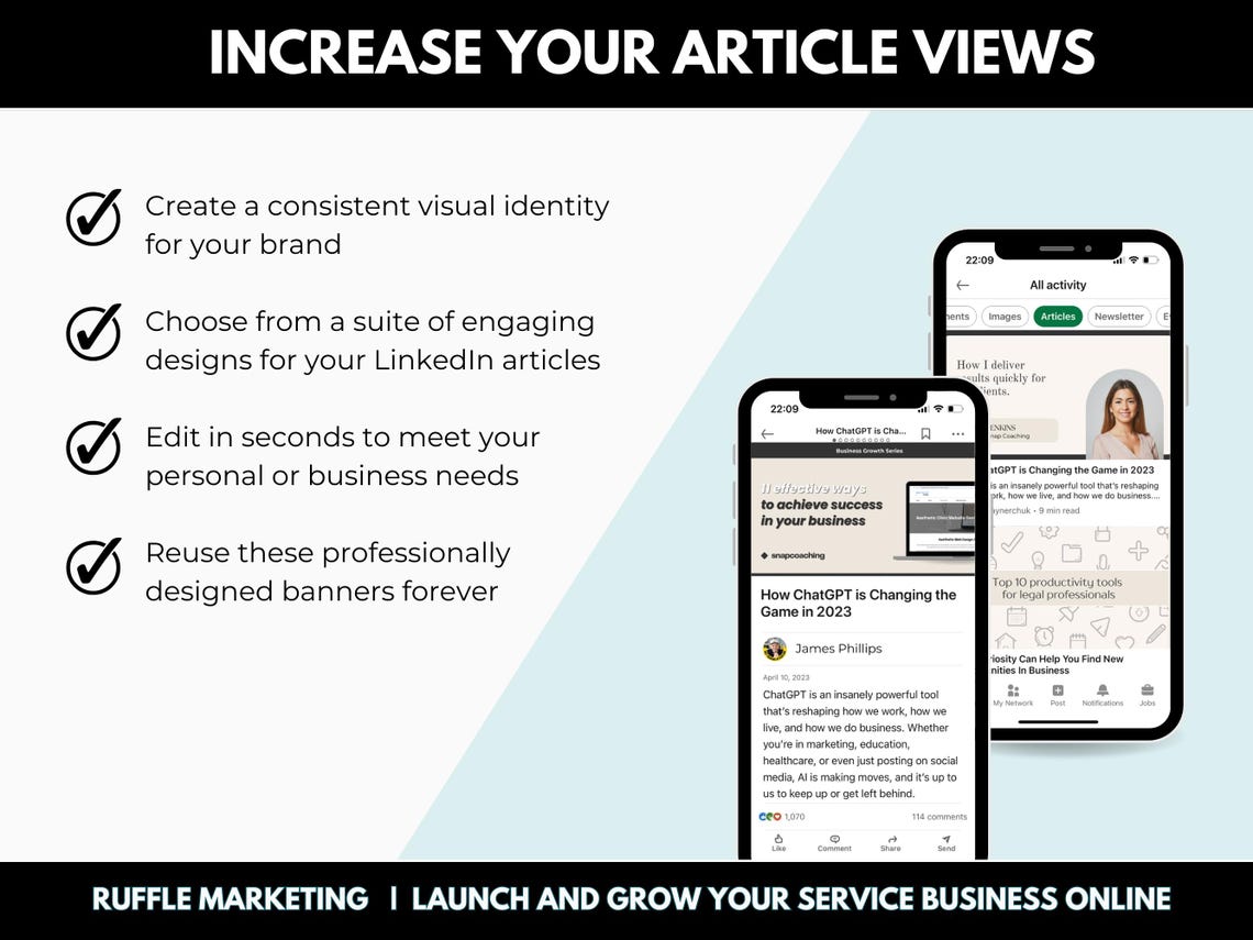 Linkedin Article Banner Editable Canva Template, Linkedin Article Cover ...