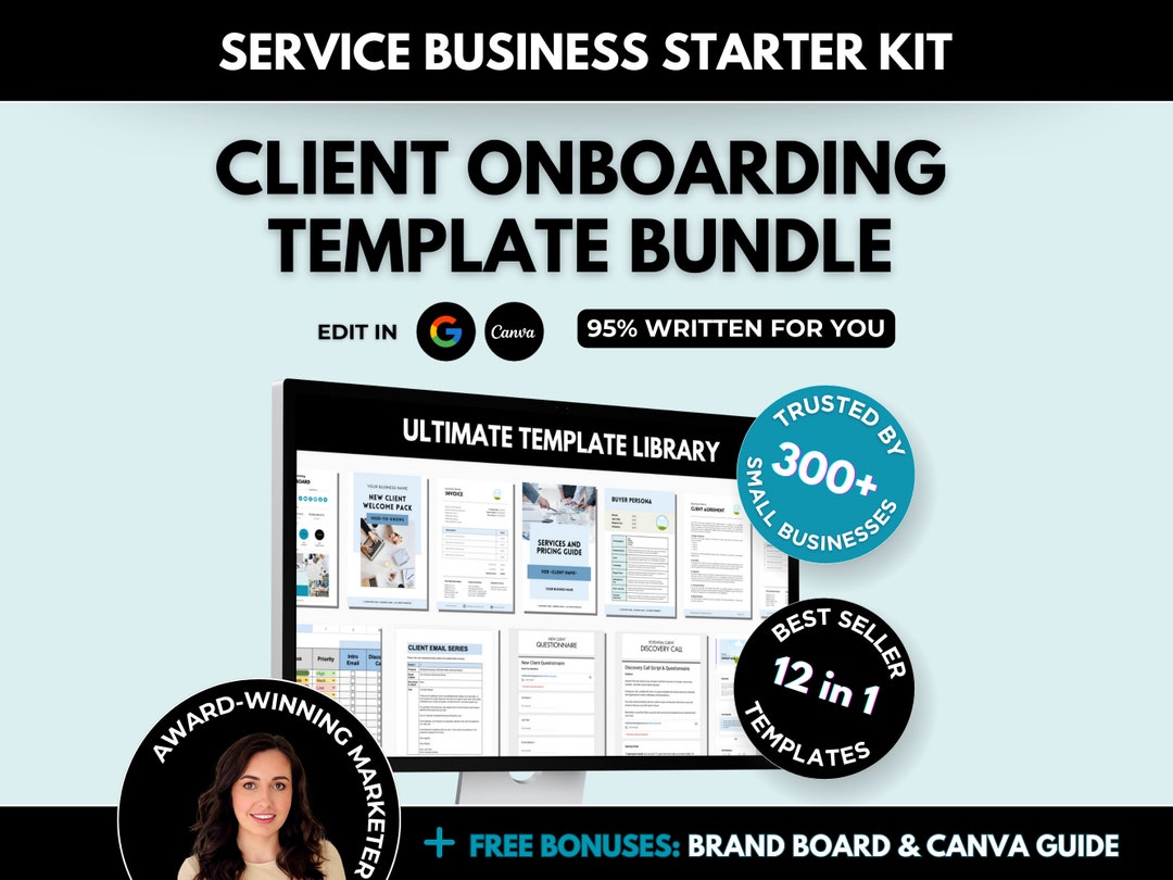 Client Onboarding Template Bundle, Service Business Starter Kit, New ...