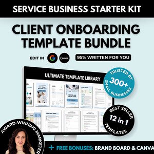 Client Onboarding Template Bundle, Service Business Starter Kit, New ...