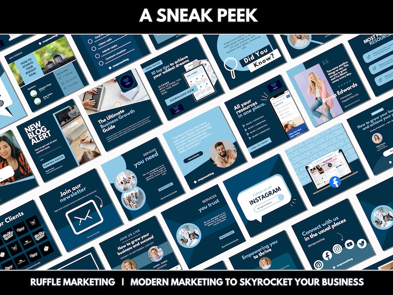 60 Linkedin Post Business Templates Editable in Canva, Blue Linkedin ...