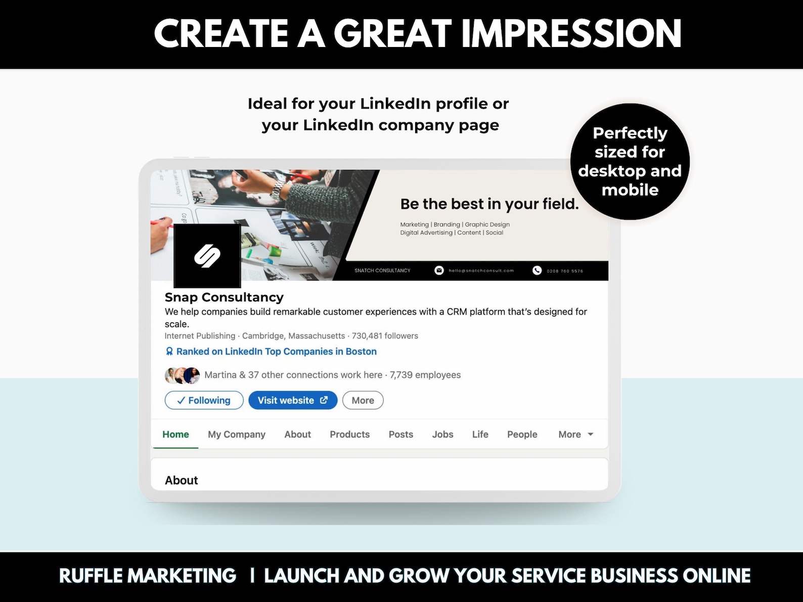 Professional Linkedin Profile Banner Templates Canva, Coach and ...