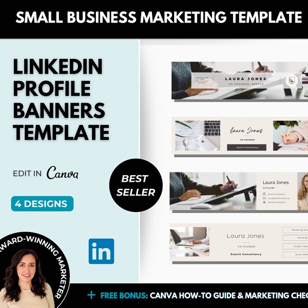 Linkedin Banner Canva - Etsy
