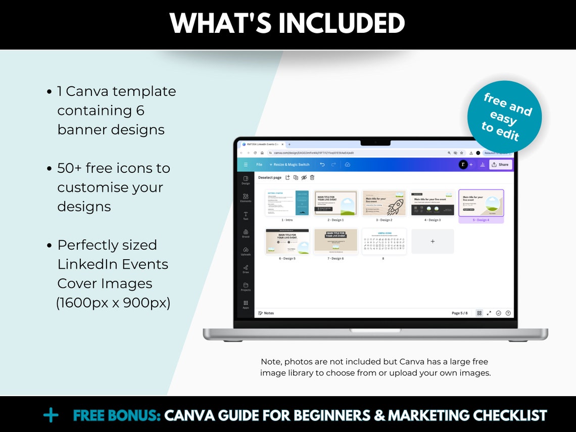 6 Editable Linkedin Event Banners, Neutral Live Event Cover Photo ...