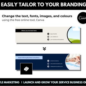 Professional Linkedin Profile Banner Templates Canva, Coach and ...