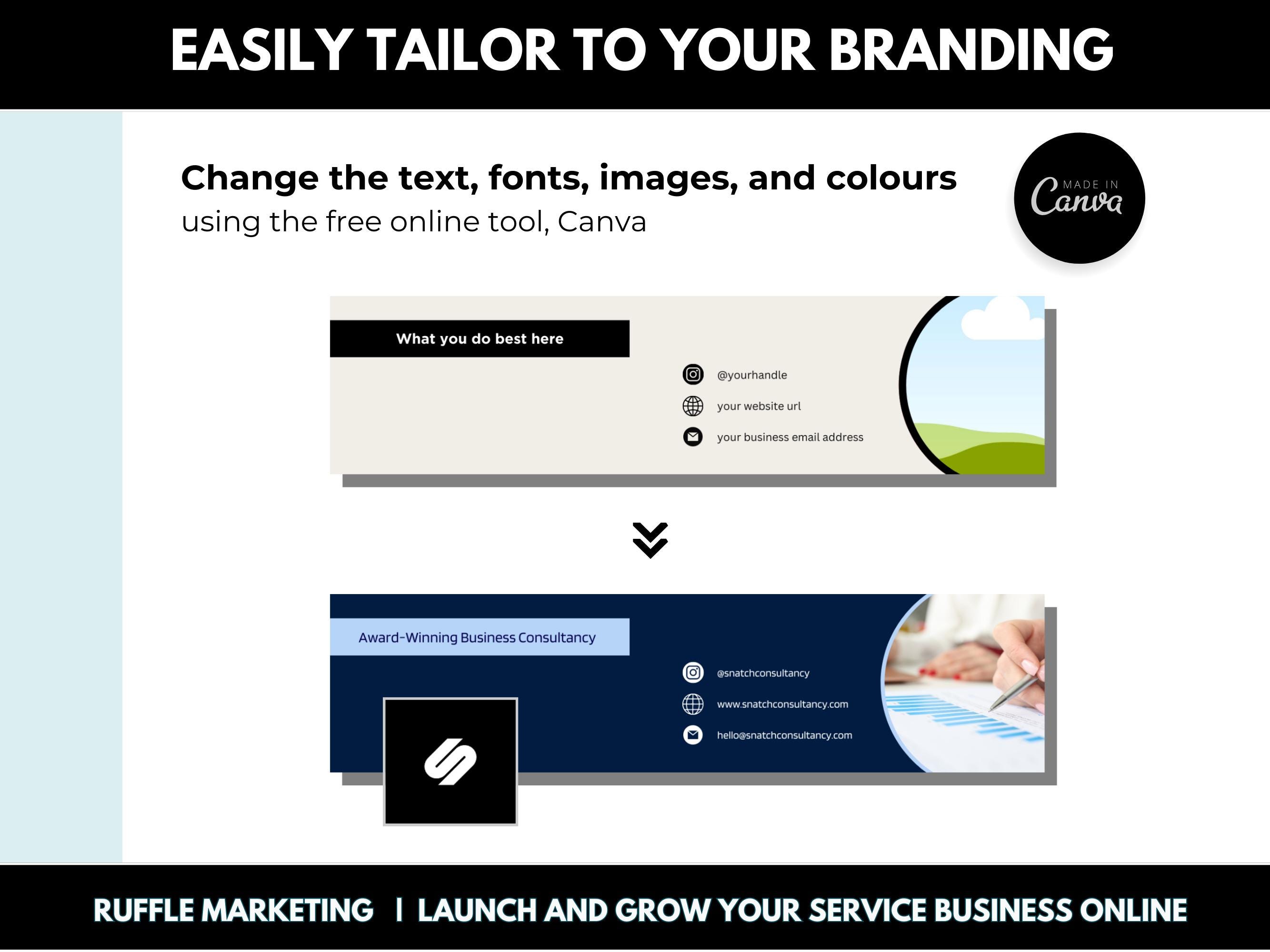 Professional Linkedin Profile Banner Templates Canva, Coach and ...