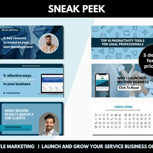 Linkedin Article Banner Template, Editable Canva Template 6 Designs - Etsy
