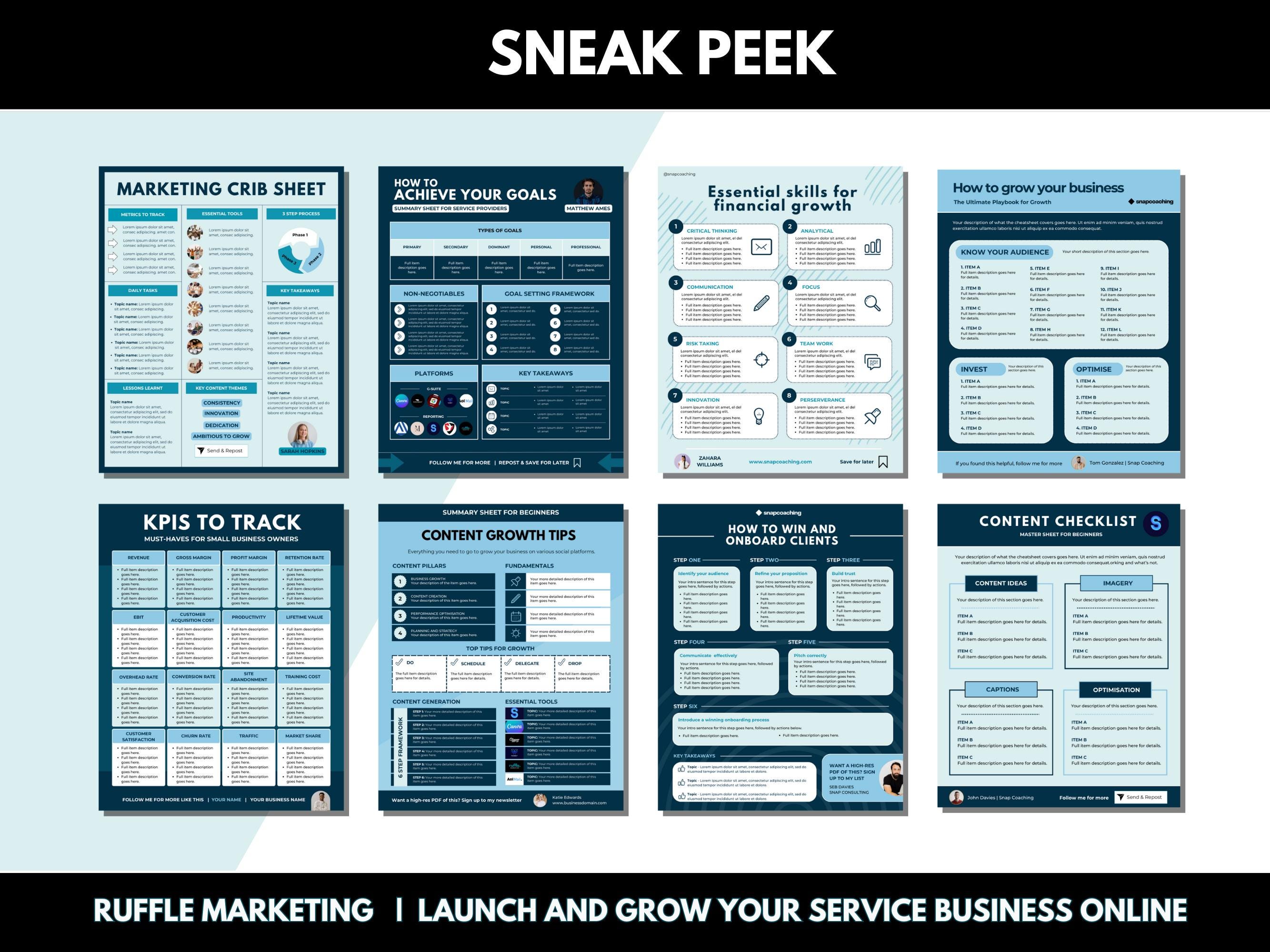 8 Linkedin Infographic Posts Template, Social Media Infographics ...